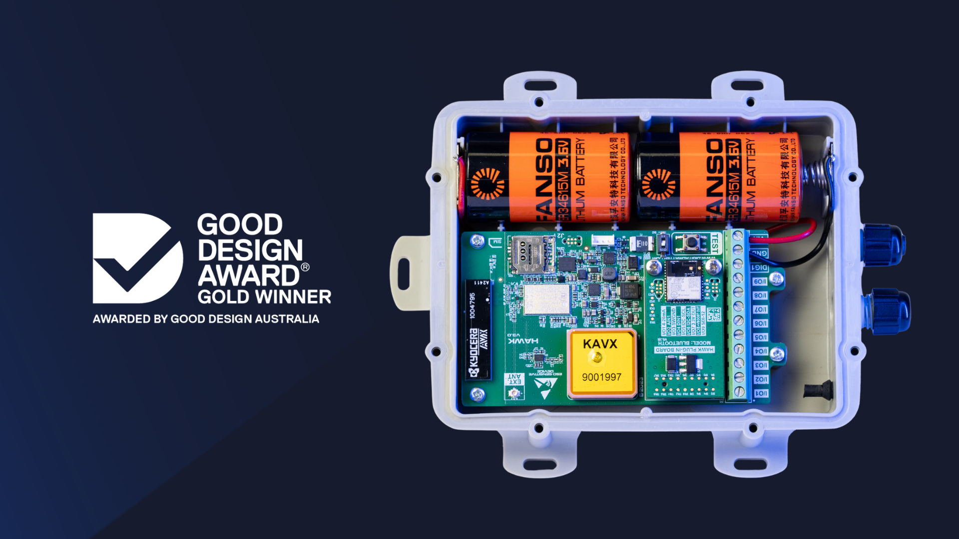 Hawk IoT Data Logger Wins 2025 Good Design Award Gold